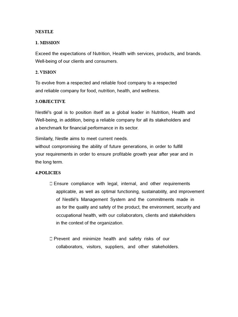 Macro and Micro Environmental Factors That Affect Nestlé | PDF ...