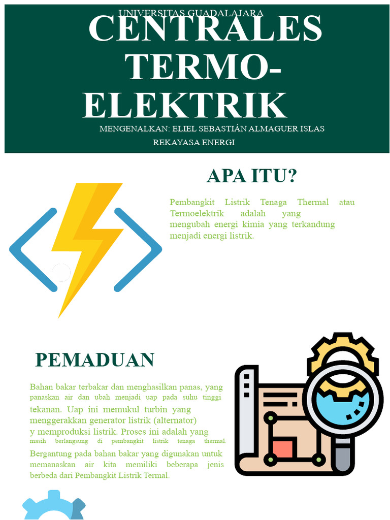 Pembangkit Listrik Termoelektrik: Jenis dan Proses | PDF