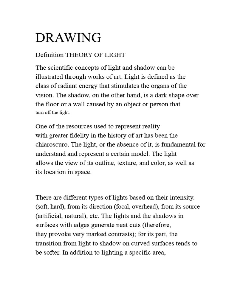 Theory of Light and Shadow | PDF | Shadow | Light