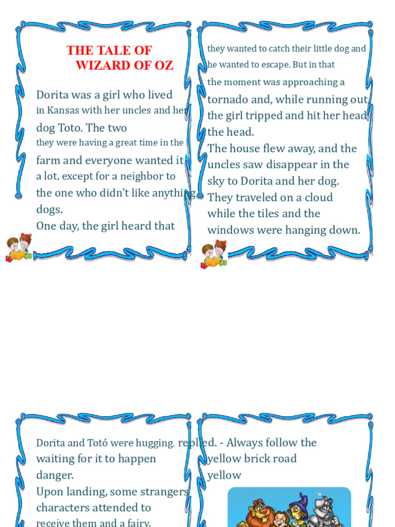 Dorothy's Adventure in Oz | PDF | Dorothy Gale | Wizard Of Oz (Character)