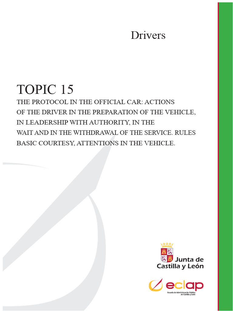 Official Car Driver Protocol Guide | PDF | Traffic | Driving