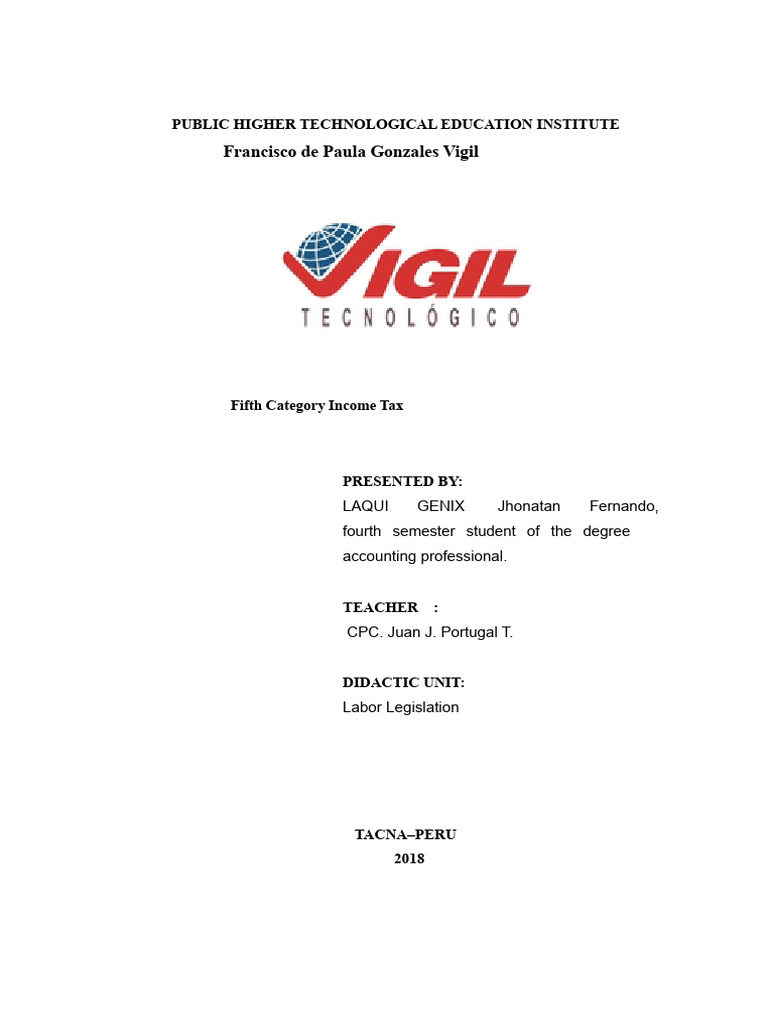 Monograph On The Income Tax of Fifth Category | PDF | Tax Refund | Taxes