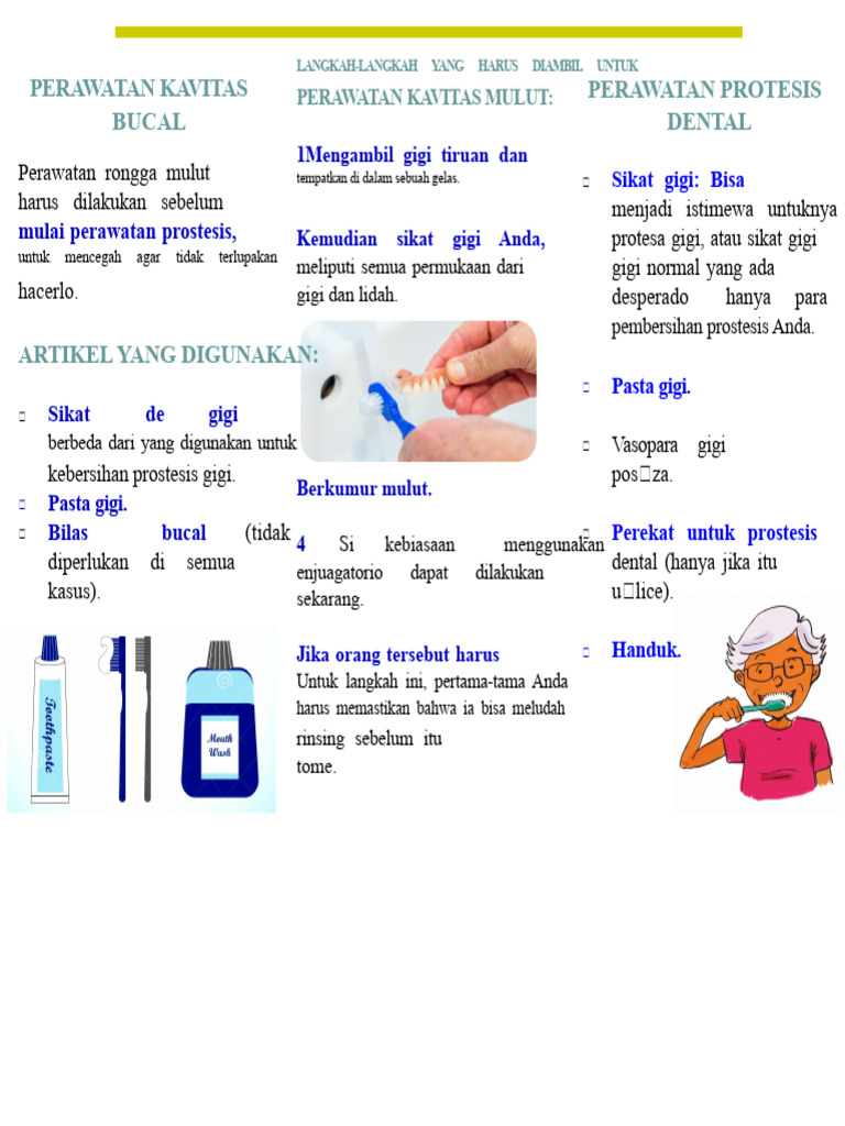 Perawatan Kavitasi dan Protesa Gigi | PDF