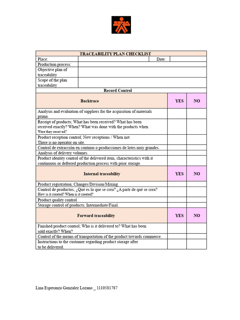 Ev - 009 Checklist | PDF