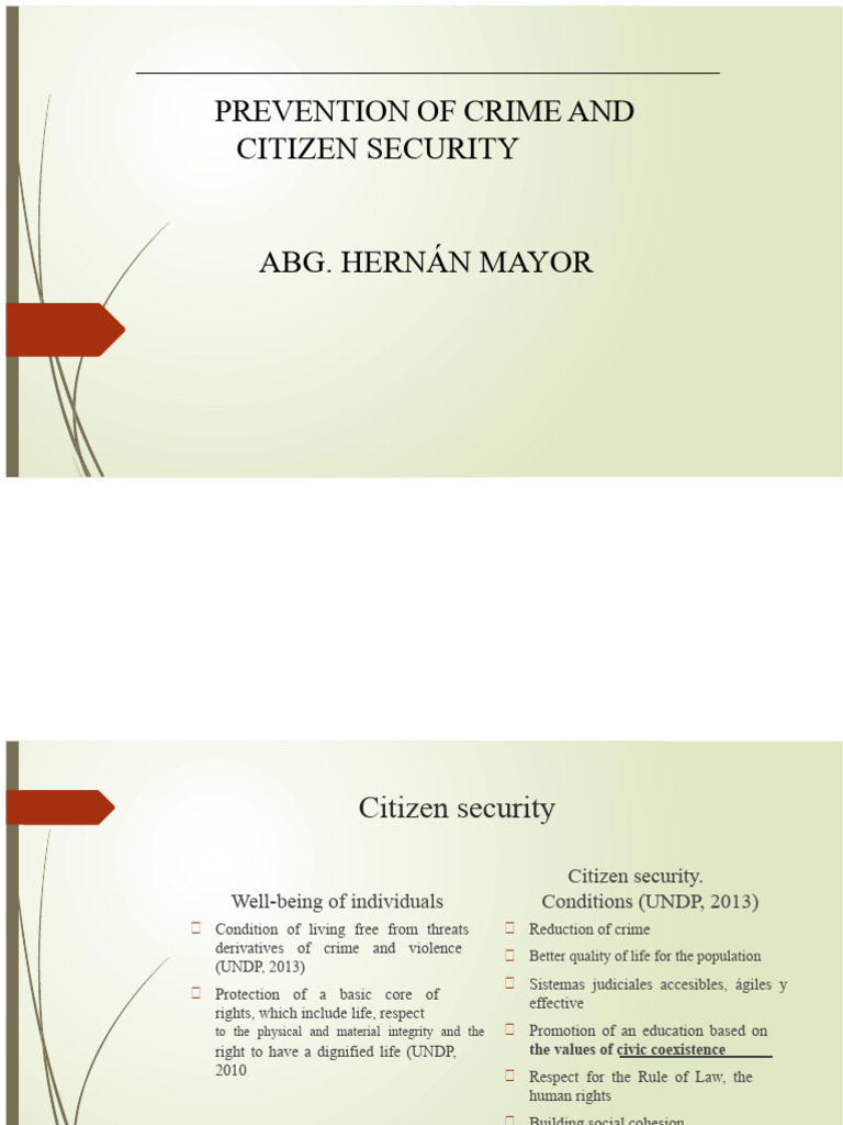 Presentation On Crime Prevention | PDF | Crimes | Crime & Violence