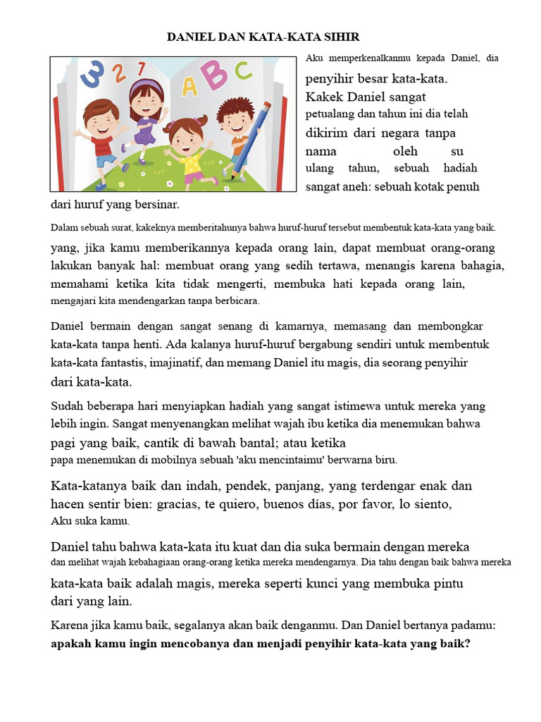 Daniel dan Magis Kata-Kata | PDF