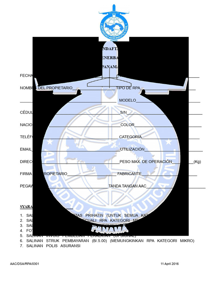 Registro de RPA en Panamá | PDF