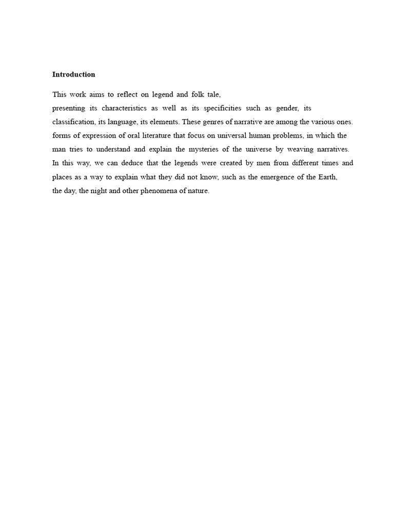 Legend and Folktale | PDF | Legends | Narrative