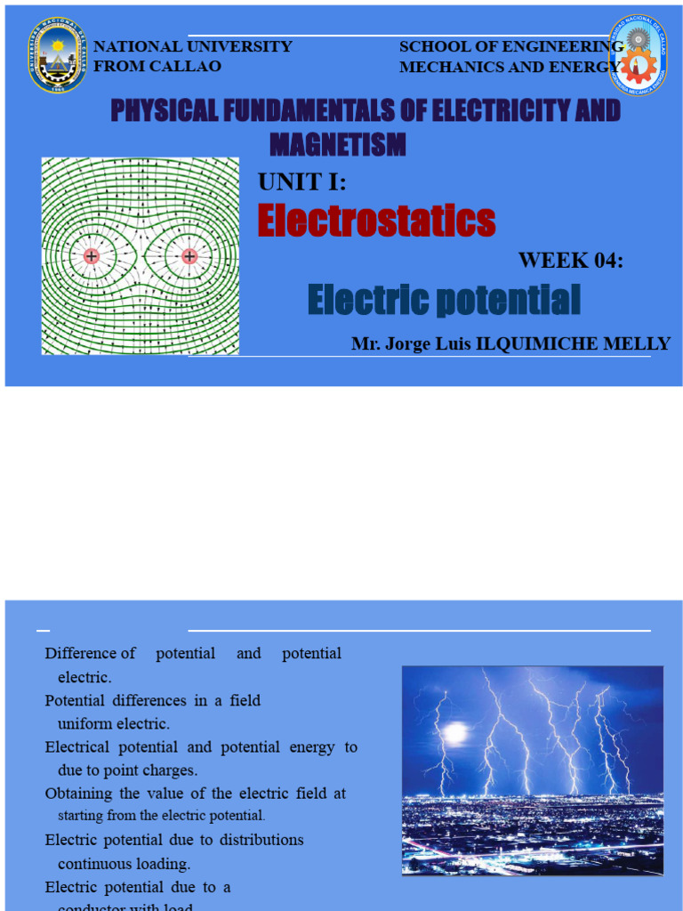 Electric Potential | PDF | Electric Field | Physics