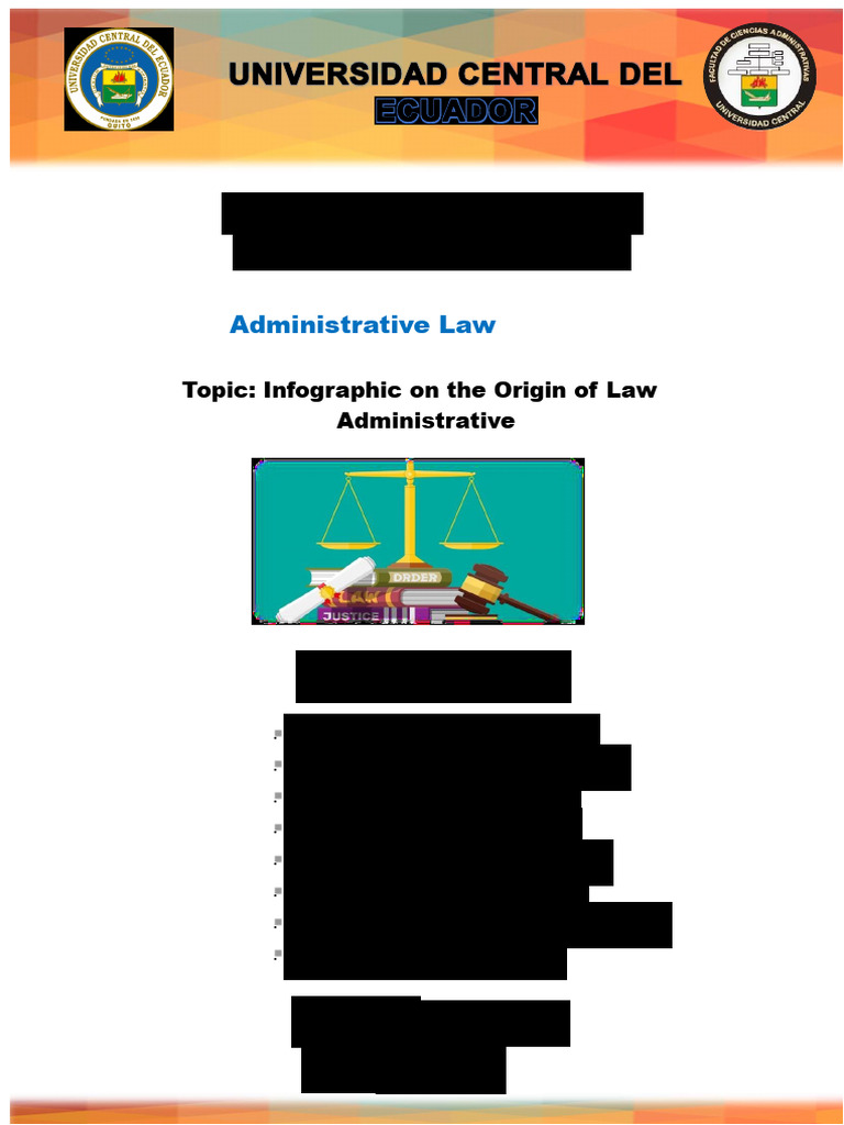 Administrative Law: Topic: Infographic On The Origin of Law ...