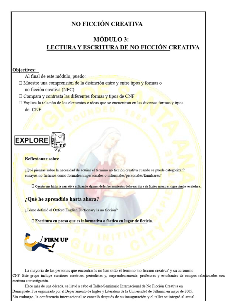 Introducción a la No Ficción Creativa | PDF | No ficción | Ensayos