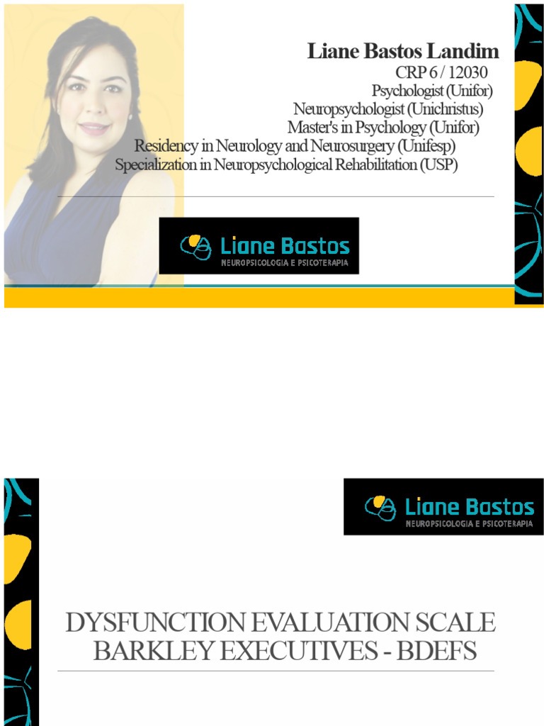 Class 2 - The BDEFS Scale.pdf | PDF | Attention Deficit Hyperactivity ...