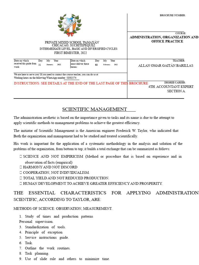 Administration, Organization and Office Practice | PDF | Science | Business