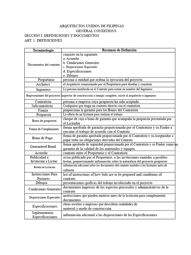 Resumen de UAP 301 | PDF | Contratista general | Arquitecto