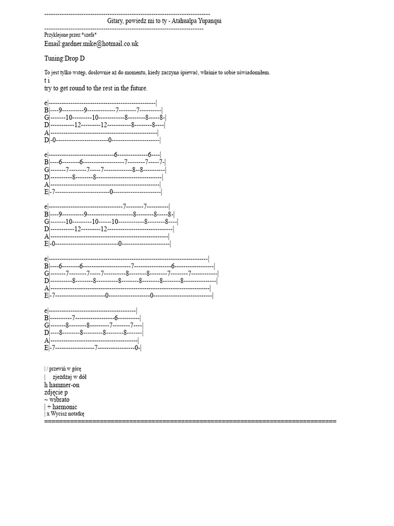 Atahualpa Yupanqui - Gitaro, Powiedz To Ty | PDF