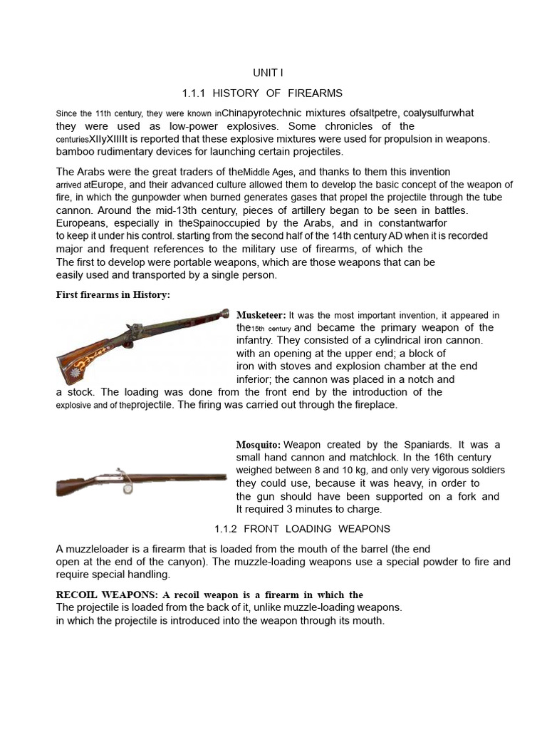 History of Firearms | PDF | Firearms | Caliber