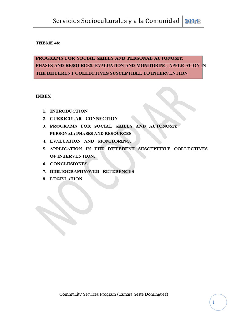 48 Program HH - SS | PDF | Reinforcement | Psychological Concepts