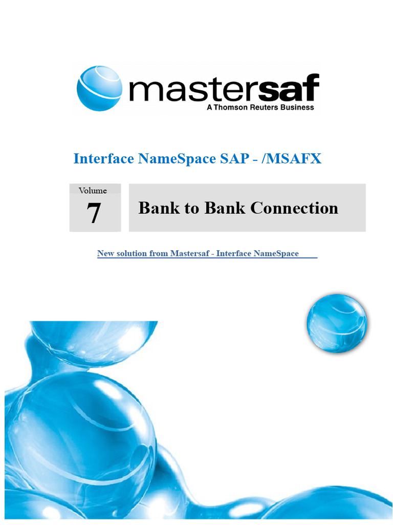 SAP Mastersaf Bank Connection Setup | PDF | Port (Computer Networking ...