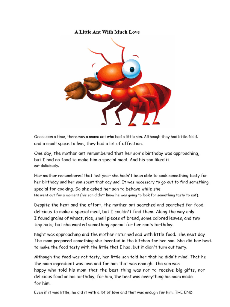 I Tell The Little Ant | PDF