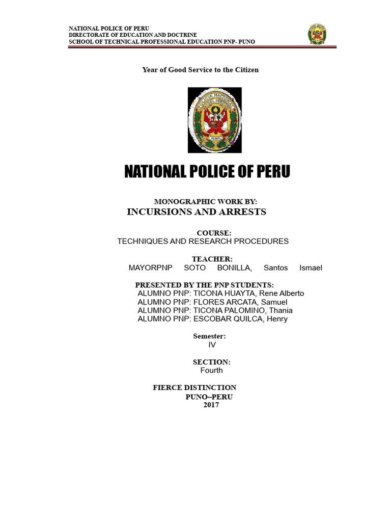 Police Incursions and Detentions Guide | PDF | Police | Methodology