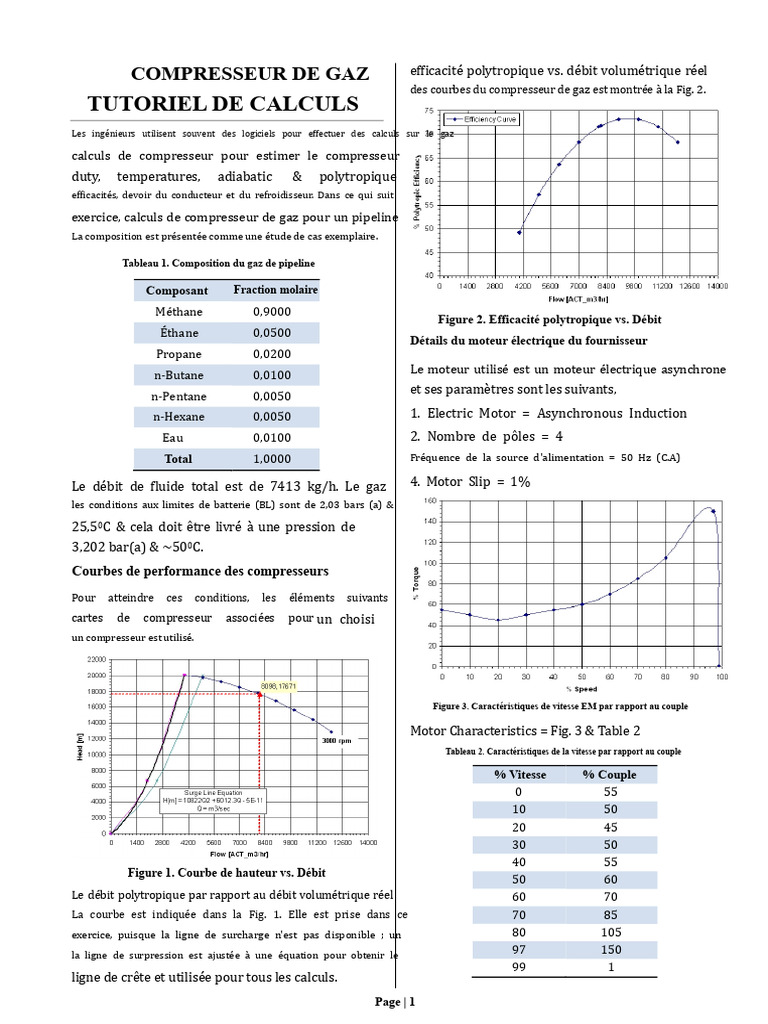 Efficacité polytropique et débit gaz | PDF | Grandeur physique ...
