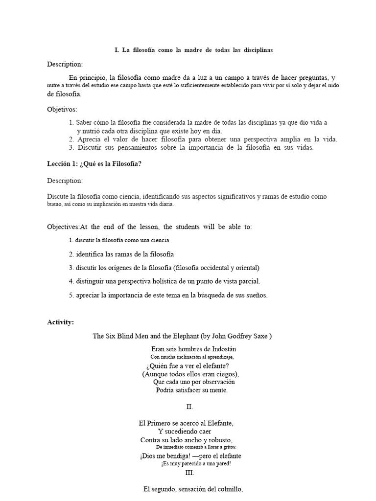 Lectura1 Filosofía Como Madre de Todas Las Disciplinas | PDF ...