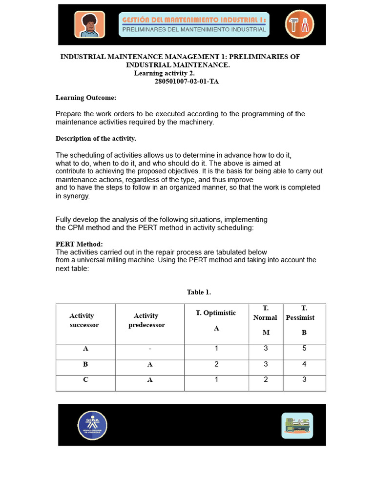 Workshop Activity 2 Industrial Maintenance | PDF | Mechanical Engineering