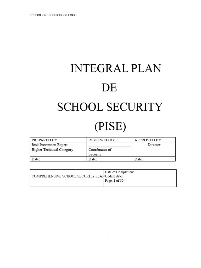 Emergency Plan For Schools and High Schools | PDF | Emergency ...