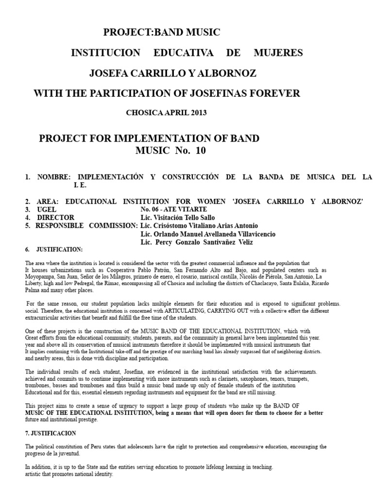 Music Band Construction Project - 1 | PDF | Trombone | Music Technology