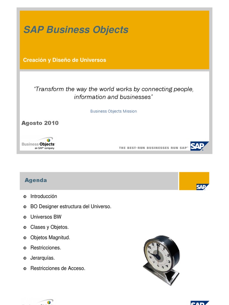 SAP Business Objects - Universe Design | PDF | SQL | Sap Se