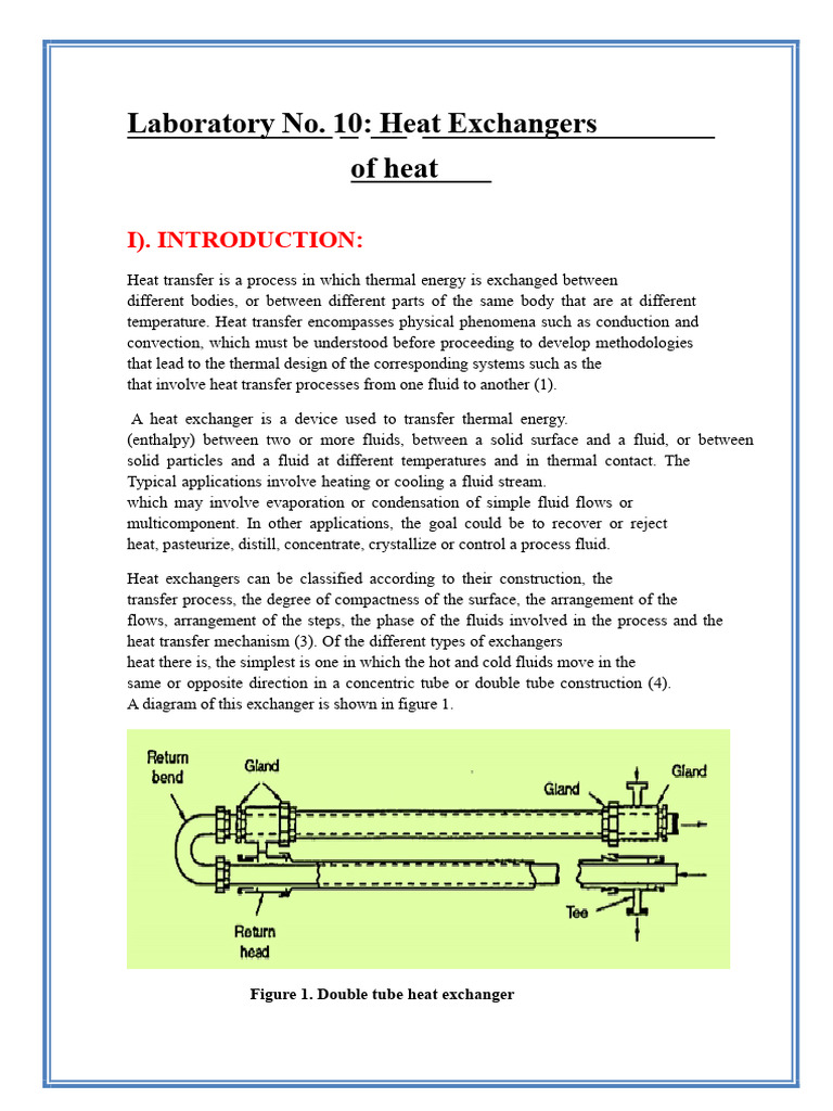 Double Tube Heat Exchangers Overview | PDF | Heat Exchanger | Heat Transfer