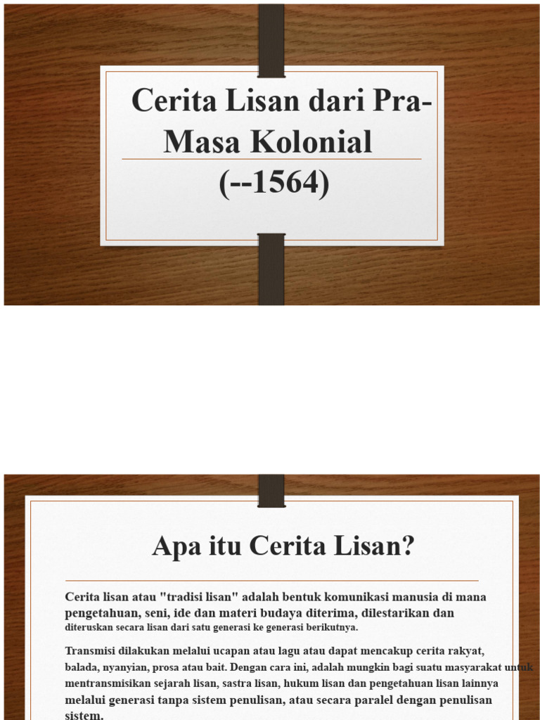 Sastra Lisan Pra-Kolonial Filipina | PDF