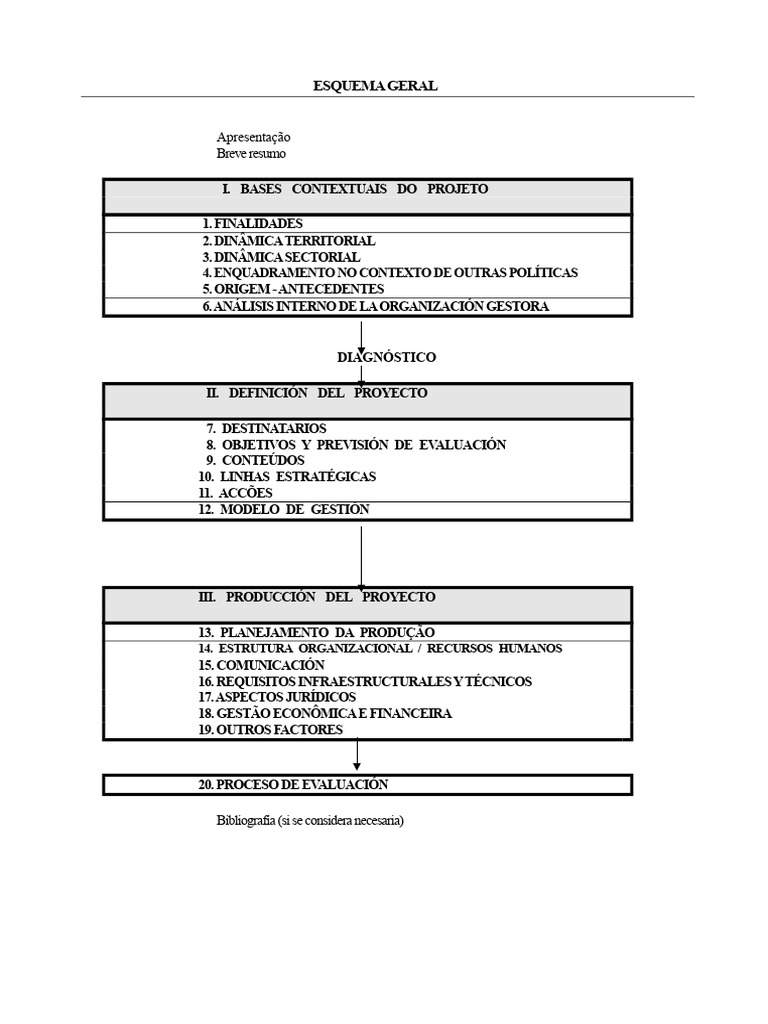 Esquema de Proyecto: Contexto y Definición | PDF