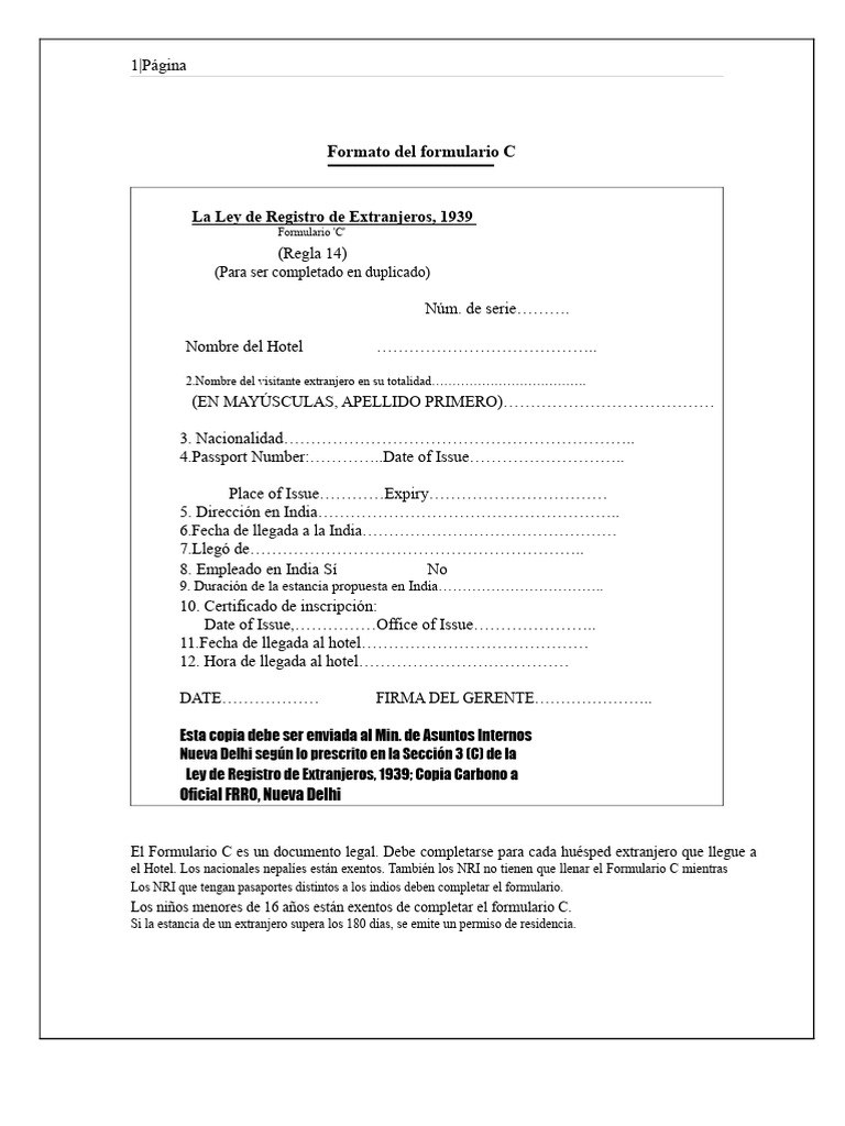 Formulario C | PDF | Gobierno y personalidad