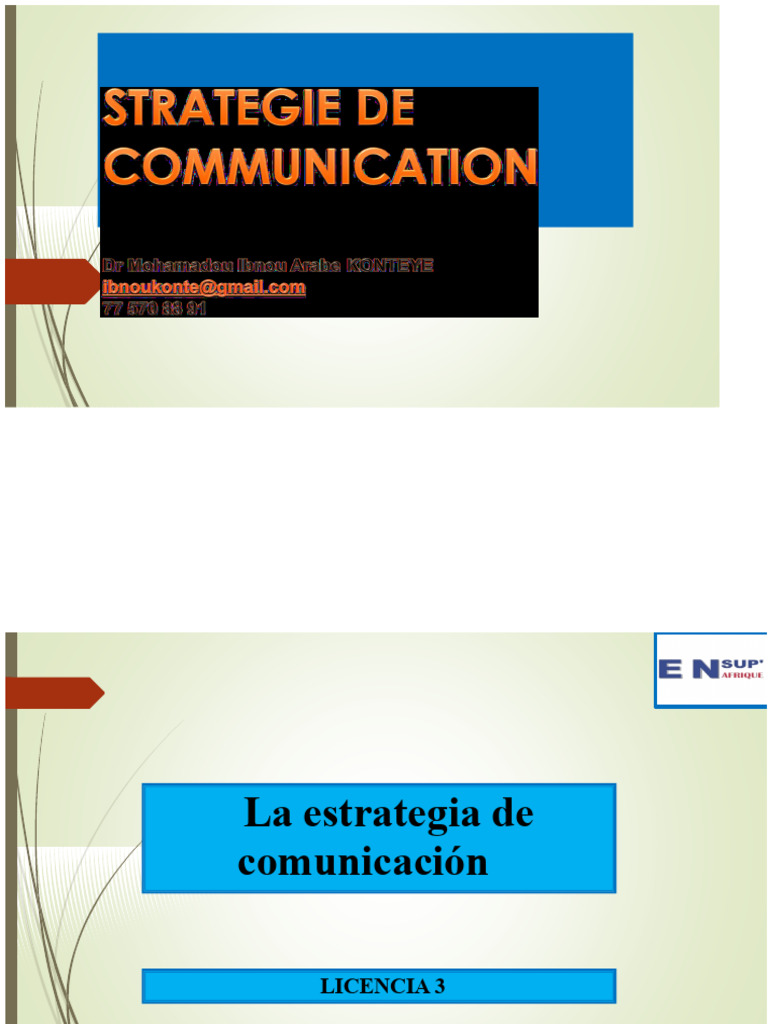 Curso Estrategia de Comunicación Ensup Gpe Ad l3 | PDF | Producto ...