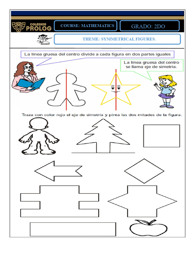 2nd SHEET - SYMMETRICAL FIGURES | PDF