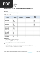 VLSM Design & Implementation Practice | PDF