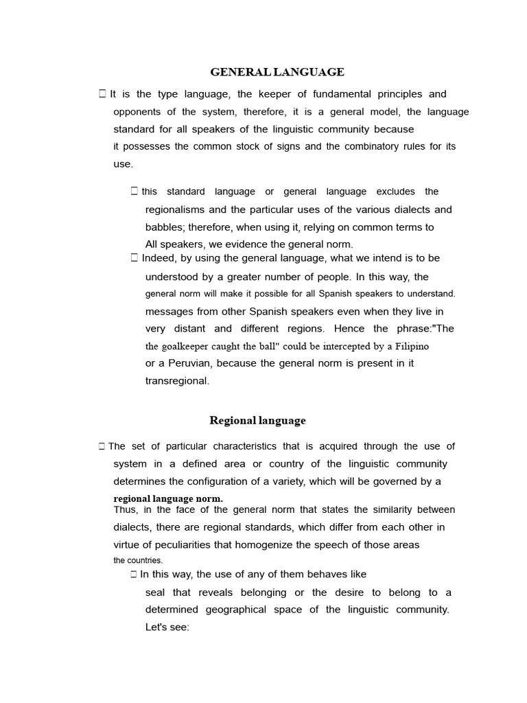 General Language | PDF