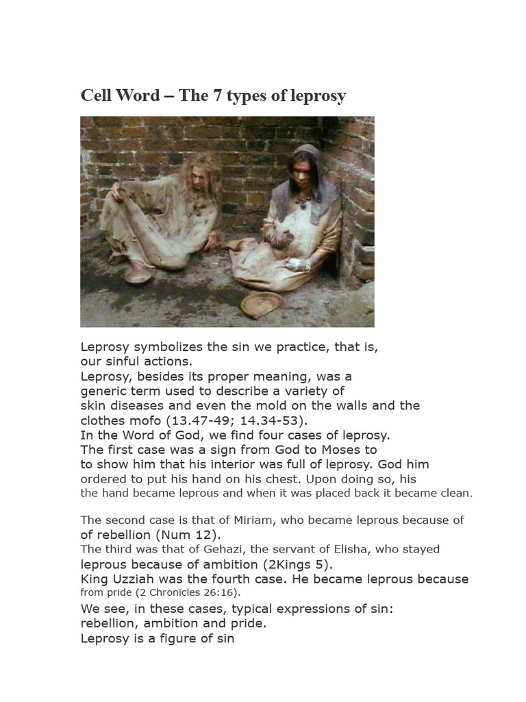 The 7 Types of Leprosy | PDF | Leprosy | Religious Belief And Doctrine