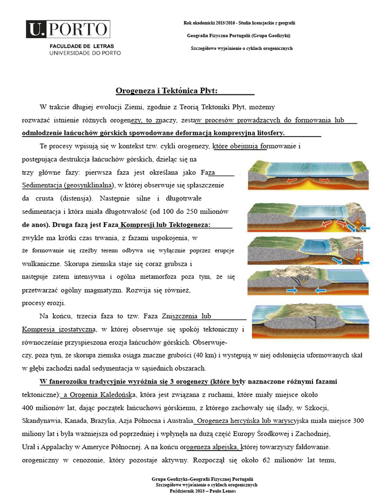 Wyjaśnienie Orogenezy I Cykli Orogenicznych | PDF