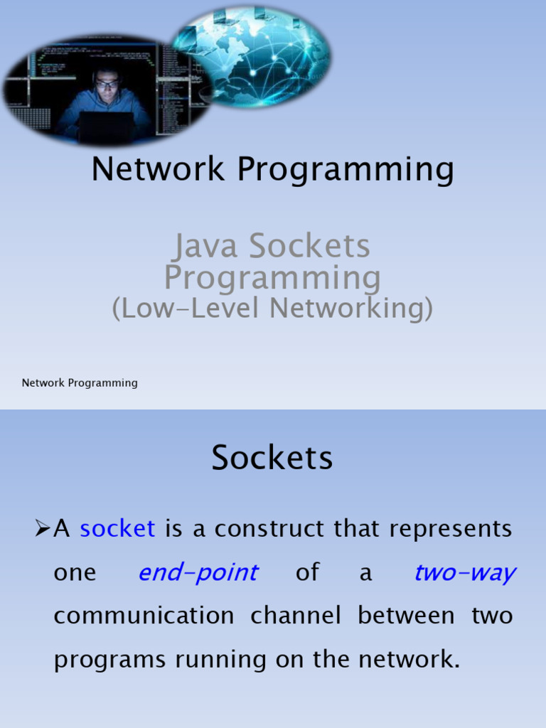 10 - Network Programming - Socket Class in Java | PDF | Network Socket ...
