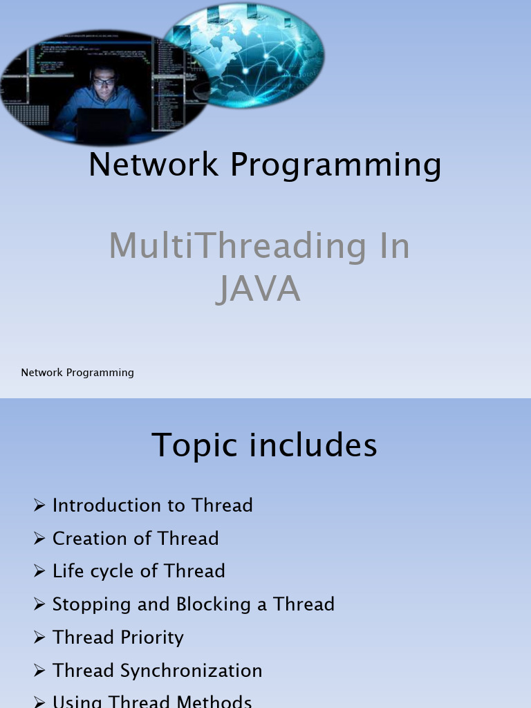 11 - Network Programming - Multi Threading in JAVA | PDF | Process ...