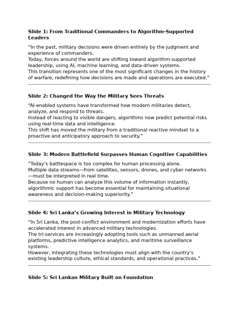 Intrduction Script | PDF | Military | Leadership