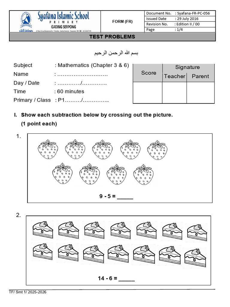 P1 Math Worksheet Chapter 3 & 6 | PDF | Chess | Chess Theory
