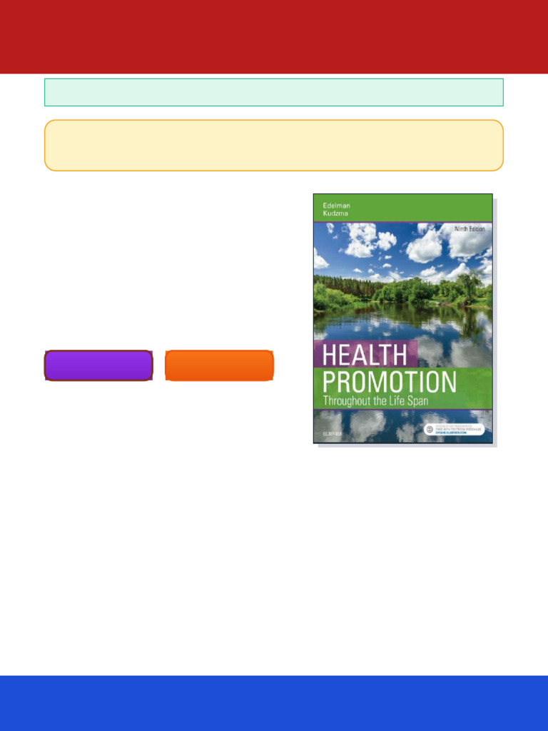 Health Promotion Throughout The Lifespan Ebook Ebook Fully Enhanced ...