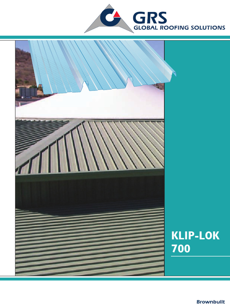 Grs - Klip-Lok 700 Brow002 Oct08 PDF | PDF | Screw | Roof
