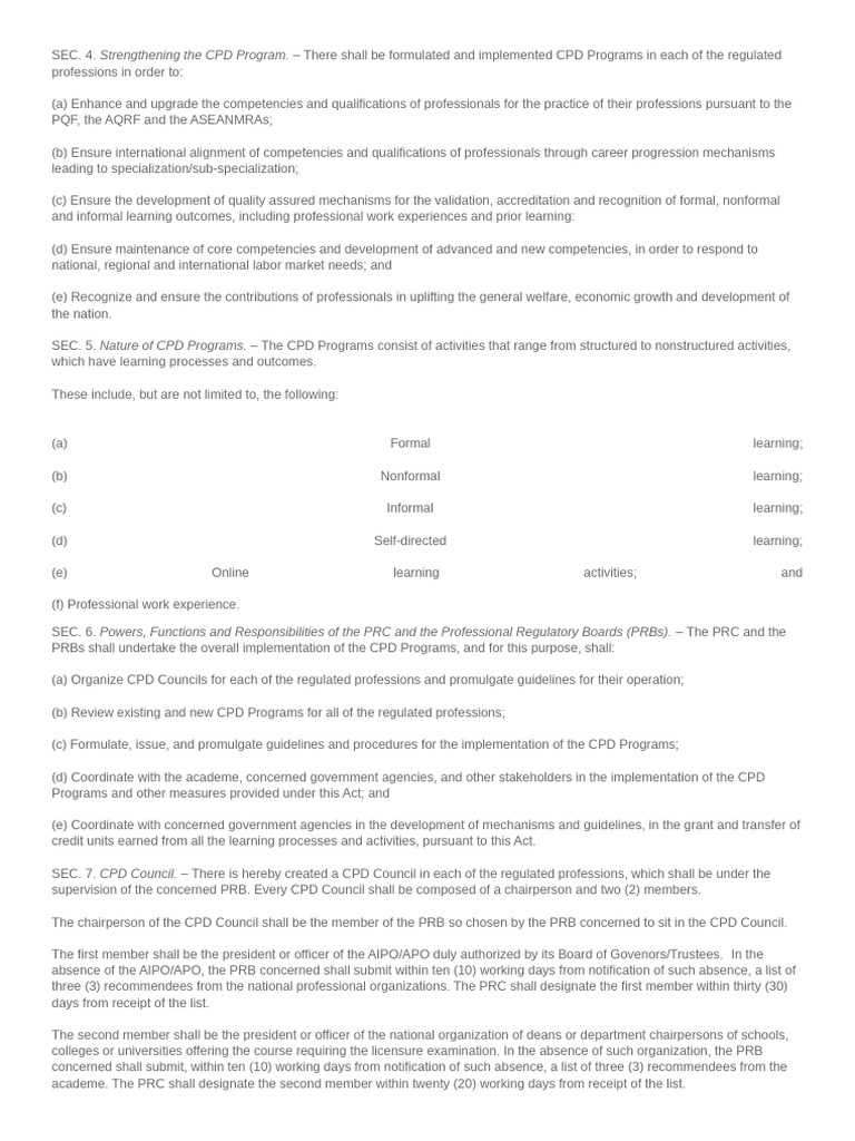 Ra 10912 | PDF | Professional Development | U.S. Securities And ...
