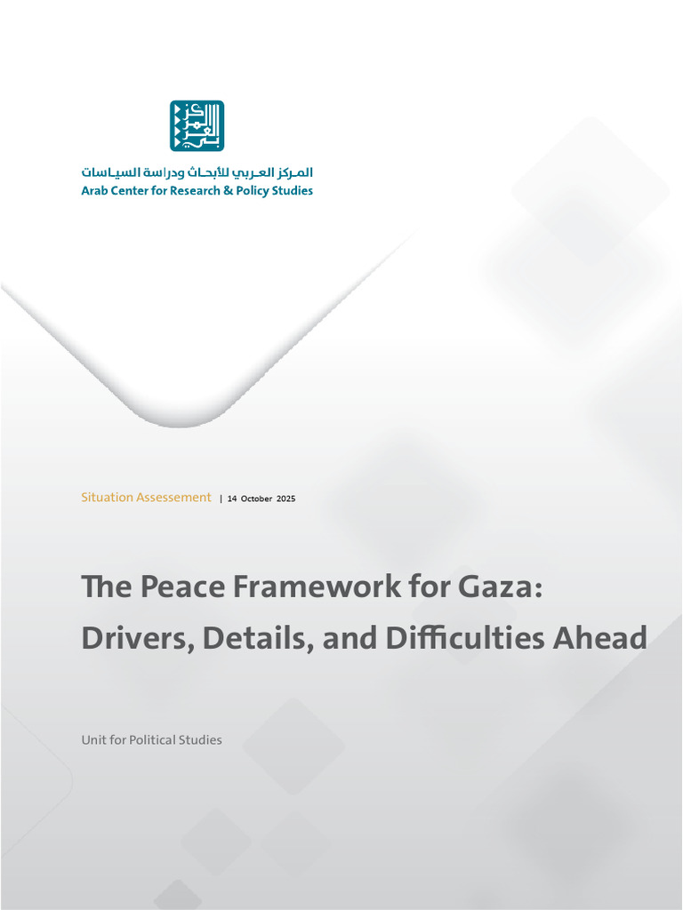 Details Motives and Challenges of The Peace Framework For Gaza | PDF ...