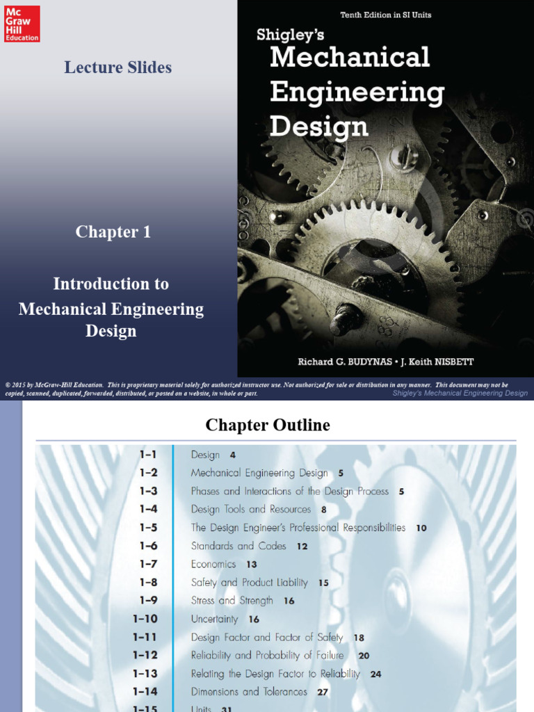 Introduction to Mechanical Engineering Design | PDF | Strength Of ...