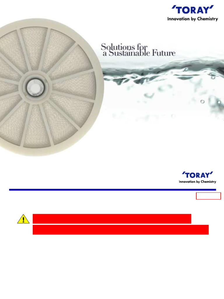 Toray+RO+Training+Module+ (2) +Installation+Ver 4 | PDF | Membrane ...